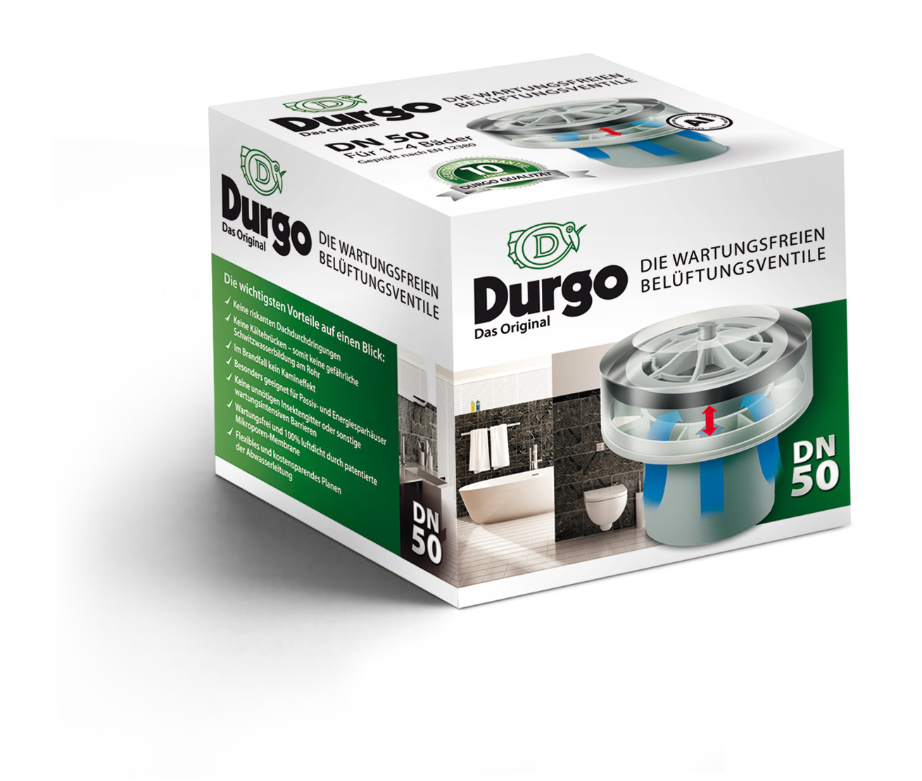 trobatec Warenhandel GmbH Durgo Belüftungventil DN 50 wartungsfrei mit ...